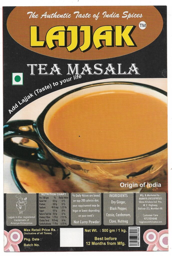 SP. TEA MASALA REG. – Dry Fruits Mandy